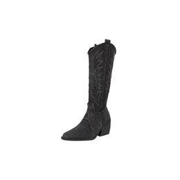 Ital-Design Cowboystiefel Damen Gr&ouml;&szlig;e 41 black denim Winterschuhe