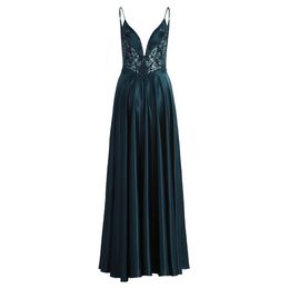 Vera Mont Abendkleid Damen Gr&ouml;&szlig;e 44 dunkelgr&uuml;n Winterkleid
