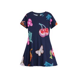 Desigual Kleid 'Fruit' M&auml;dchen Gr&ouml;&szlig;e 134/140 blau / mischfarben