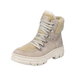Rieker Schn&uuml;rstiefel 'Z7430' Damen Gr&ouml;&szlig;e 37 sand / dunkelbeige Winterschuhe