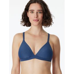 Schiesser Triangel-Bikini-Top ' Mix & Match Swim ' Damen Gr&ouml;&szlig;e 75 blau