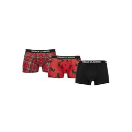Urban Classics Boxershorts Herren Gr&ouml;&szlig;e M rot / schwarz / wei&szlig;