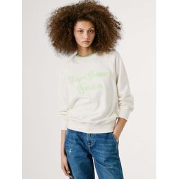 Pepe Jeans Sweatshirt 'Alison' Damen Gr&ouml;&szlig;e M hellgr&uuml;n / wei&szlig;