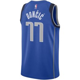 Nike Funktionsshirt 'Luka Doncic Dallas Mavericks' Herren Gr&ouml;&szlig;e XL blau / grau / schwarz / wei&szlig;