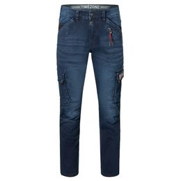 Timezone Cargo Jeans 'Roger' male Blue size 34