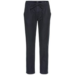 Camel Active Chinohose mit Kordelzug aus einem Leinenmix Herren Größe 34 dunkelblau