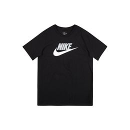 Nike Sportswear T-Shirt 'Futura' Jungen Gr&ouml;&szlig;e 122/128 schwarz / wei&szlig;