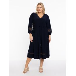 Yoek Kleid Damen Gr&ouml;&szlig;e 38/40 blau Winterkleid
