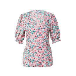 Dorothy Perkins Bluse Damen Gr&ouml;&szlig;e L petrol / rosa / wei&szlig;