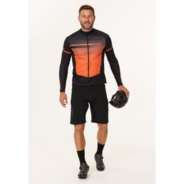 Endurance Sportsweatjacke Herren Gr&ouml;&szlig;e L orange / schwarz