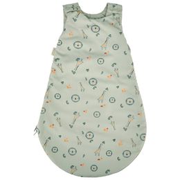 Sterntaler Schlafsack 'Safari' Größe 68 mint / dunkelgrün / orange