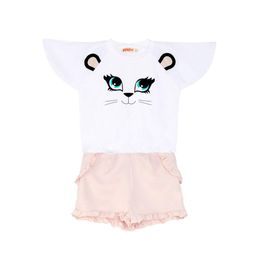 Denokids Tracksuit 'White Cat' girl White size 116