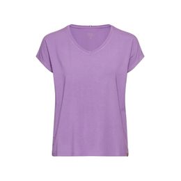 Camel Active T-Shirt aus elastischer Viskose Damen Gr&ouml;&szlig;e XL lila