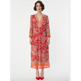 ana alcazar Kleid 'Zetory' Damen Gr&ouml;&szlig;e 40 orange / pink / rot / wei&szlig; Winterkleid
