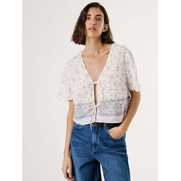 Pepe Jeans Bluse 'Liliana' Damen Gr&ouml;&szlig;e L gelb / lavendel / wei&szlig;