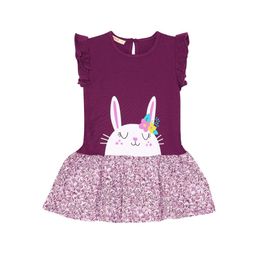 Denokids Dress 'Cute Bunny' M&auml;dchen Gr&ouml;&szlig;e 110 bordeaux