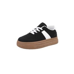 Ital-Design Sneaker Damen Gr&ouml;&szlig;e 41 schwarz / wei&szlig;