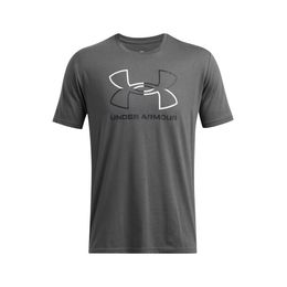 Under Armour Funktionsshirt 'Foundation' Herren Größe XXXL dunkelgrau / schwarz / weiß