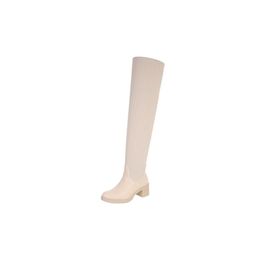 Ital-Design Overknees Damen Gr&ouml;&szlig;e 40 beige Winterschuhe
