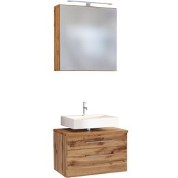 Held Waschbeckenunterschrank 60 mit Spiegelschrank DAVOS
