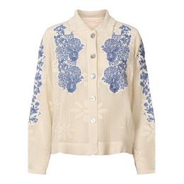 Odd Molly Strickjacke 'Curtain' Damen Größe S hellbeige / hellblau