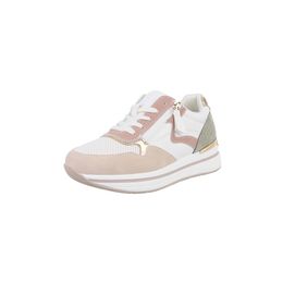 Ital-Design Sneaker Damen Gr&ouml;&szlig;e 38 altrosa / naturwei&szlig;