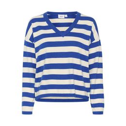 Saint Tropez Pullover 'Fikam' Damen Größe XXL blau / weiß