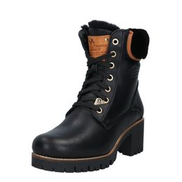 Panama Jack Schnürstiefelette 'Phoebe' Damen Größe 36 cognac / gold / schwarz Winterschuhe