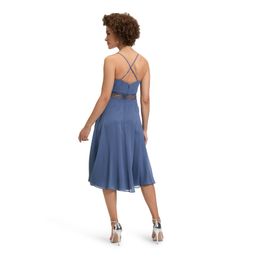 Vera Mont Cocktailkleid mit Wasserfallausschnitt Damen Gr&ouml;&szlig;e 32 blau