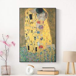 Akustik-Wechselbild Gustav Klimt - Der Ku&szlig;