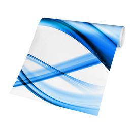 Bilderwelten Fototapete originell Abstrakt Wandtapete einzigartig - Blue Element - Deko Wohnzimmer Schlafzimmer