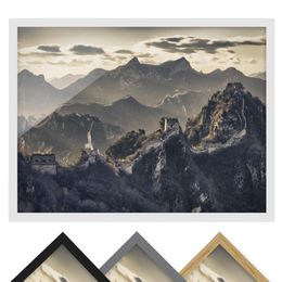 Natur & Landschaft Bild mit Rahmen Die gro&szlig;e chinesische Mauer