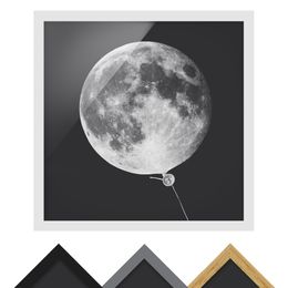Bild mit Rahmen Luftballon mit Mond