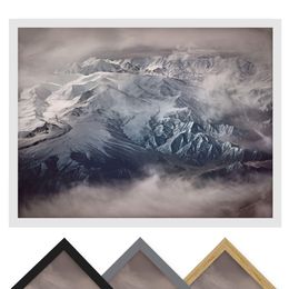 Natur & Landschaft Bild mit Rahmen Berge von Tibet