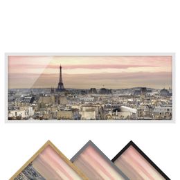 Bilderwelten Bild mit Rahmen - Panorama Paris hautnah