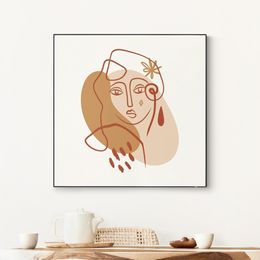 Wechselbild Picasso Interpretation - Die Muse