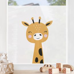 Bilderwelten Fensterfolie Baby Giraffe