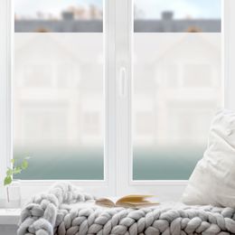 Bilderwelten Fensterfolie Fensterhaftfolie Abstrakt Sichtschutz t&uuml;rkis - Dip-Dye Pastell Petrol - Deko Wohnzimmer Schlafzimmer K&uuml;che