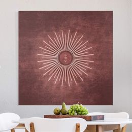 Leinwandbild Boho Sonne II