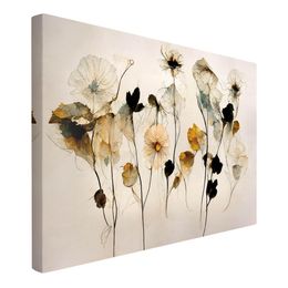 Leinwandbild Warme Bl&uuml;ten