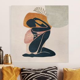 Bilderwelten Leinwandbild Mediterraner Frauenk&ouml;rper