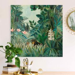 Bilderwelten Leinwandbild Henri Rousseau - Dschungel am &Auml;quator