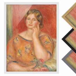 Bilderwelten Bild mit Rahmen - Hochformat Auguste Renoir - Frau Osthaus