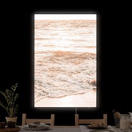 Bilderwelten LED-Wechselbild Goldener Strand