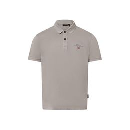 Napapijri Poloshirt 'Elbas' Herren Größe S hellgrau / schwarz