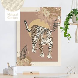 Bilderwelten Leinwandbild Safari Tiere - Leopard