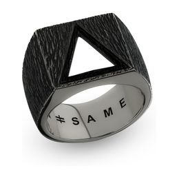 UNSAME Ring Herren Gr&ouml;&szlig;e 68 schwarz / silber