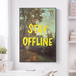 Akustik-Wechselbild Bleib Offline