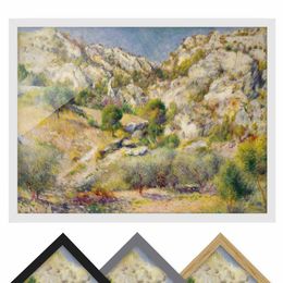 Bild mit Rahmen Auguste Renoir - Felsen bei Estaque