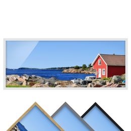 Architektur & Skyline Bild mit Rahmen Urlaub in Norwegen